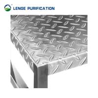 China Clean High Quality Stainless Steel Two Step Ladder with Anti-slip Pattern Anti-Corrosion Design for sale