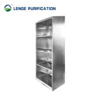 China 304 Stainless Steel Cleanroom Wardrobe Closet Cabinet Dustproof Customization SS Original Color for sale