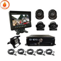 China VGA Vehicle Camera Monitoring System hemispherical 5 Way Truck DVR Recorder for sale