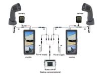 China 1080P Dual Lens DVR 12.3inch View Electronic Reversing Mirror Split View Replace Bus Outside Mirror for sale