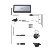 China 1080P Dual Lens DVR 12.3inch View Electronic Reversing Mirror Split View Replace Bus Outside Mirror for sale