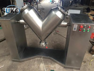 China V-100 V-Type Powder Mixer Machine 100L Capacity 1.5kW Motor for PTFE, Glass Fiber & Chemical Powders for sale