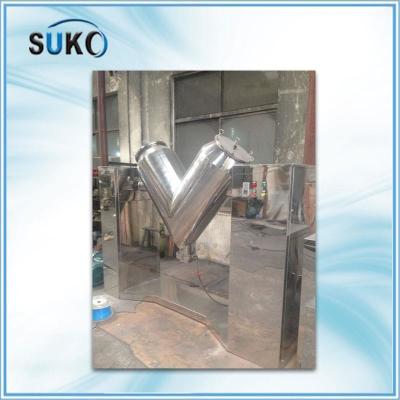 China V-100 PTFE Powder Mixer Machine | 100L Capacity Stainless Steel V-Type Mixer with 1.5kW Motor for sale