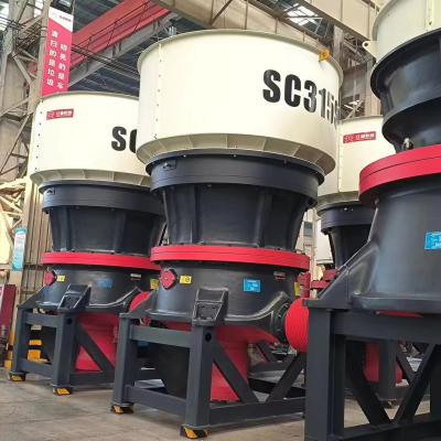 China SC315 Single Cylinder Hydraulic Cone Crusher 160 kW Power 69-215 t/h Capacity for Stone Crushing for sale