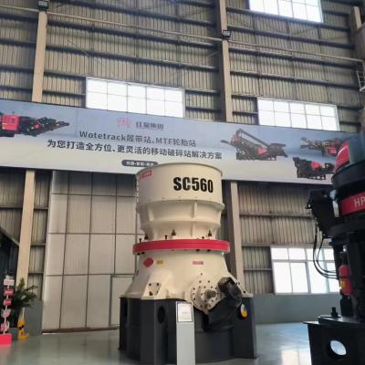 China SC160 Single-Cylinder Hydraulic Cone Crusher - 160 kW Power, 69-215 t/h Capacity, Advanced Automation Control System for sale