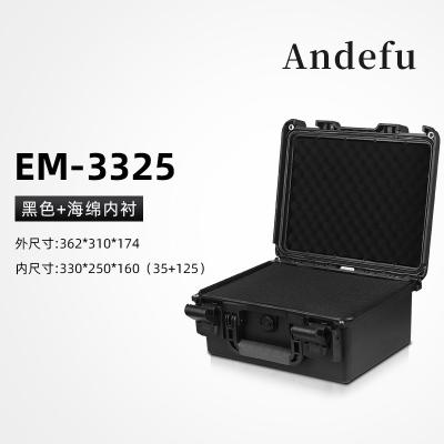 China EM3225 IP67 Waterproof Tool Storage Case 362x310x174mm with Customizable Foam Inserts for sale