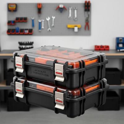 China Stackable Modular Tool Storage Box with Customizable Compartments and Heavy Duty Latches for Professional Workshops for sale