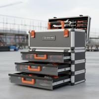 China Portable Custom Tool Box with Lightweight Construction Spacious Compartments and BT Tool Holder for On-Site Tool Management for sale