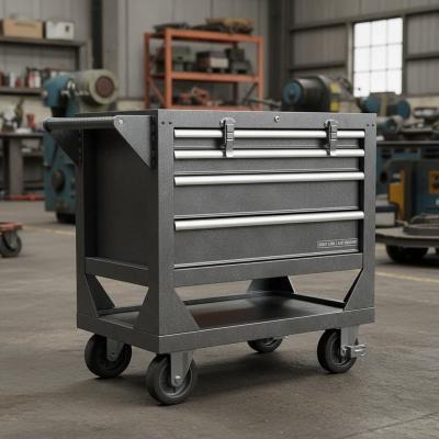 China Heavy Duty Custom Tool Box Trolley with Heavy Load Capacity and Rust Resistant Finish for Harsh Work Environments for sale