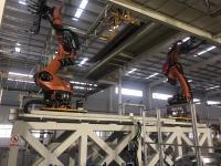 China CNGBS Industrial Manipulator Arm Pedestal Rail with KUKA KR 210 R2700 Robot Linear Track 2701mm Reach for sale