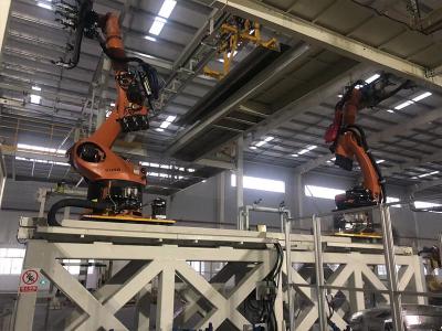 China CNGBS Industrial Manipulator Arm Pedestal Rail with KUKA KR 210 R2700 Robot Linear Track 2701mm Reach for sale