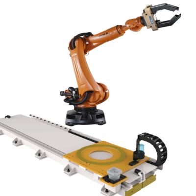 China KUKA KR 360 R2830 6 Axis Industrial Robot Arm 472kg Payload 2826mm Reach with Schunk Gripper and Rail System for sale