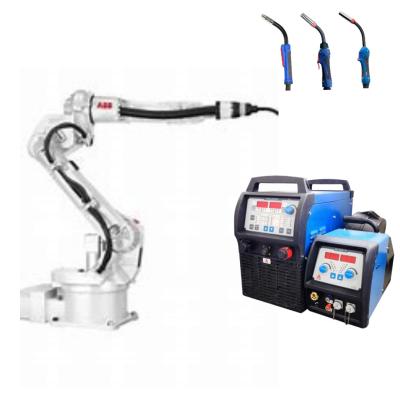 China ABB IRB 2600ID Welding Robot Arm 15kg Payload 1850mm Reach with AOTAI Welder and BINZEL MIG Guns for sale