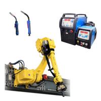 China FANUC M-710iC/70T 70kg Payload 2095mm Reach Welding Robot Arm with AOTAI Welder and BINZEL Mig Guns for sale