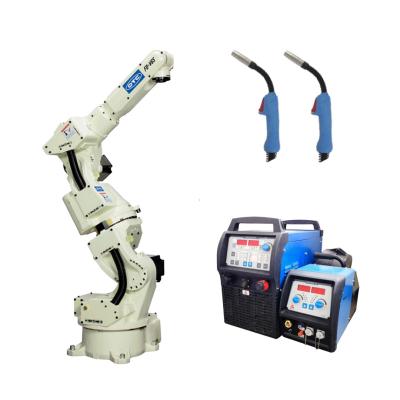 China OTC FD-V6S 6 Axis Welding Robot Arm 6kg Payload 1427mm Reach with AOTAI Welder and TBI Gun for sale
