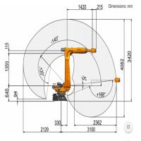 China 6 Axis Milling Robot 210kg Payload 3100mm Reach KUKA KR 120 R3100-2 with KR C4 Controller for sale