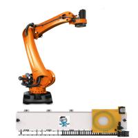 China KUKA KR 240 R3200 PA Palletizing Robot 240kg Payload 3195mm Reach with Guide Rails for sale