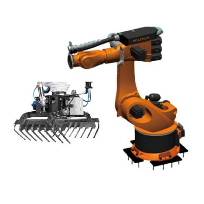 China Kuka KR 360 R2830 6 Axis Robotic Arm 360kg Payload with CNGBS Gripper for Automated Pick and Place for sale