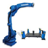 China Yaskawa MOTOMAN GP25 6 Axis Welding Robot 25kg Payload 1730mm Reach with Positioner for sale