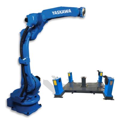 China Yaskawa MOTOMAN GP25 6 Axis Welding Robot 25kg Payload 1730mm Reach with Positioner for sale