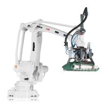 China ABB IRB 460 4 Axis Robotic Arm 110kg Payload 2400mm Reach with CNGBS Gripper for Palletizing for sale