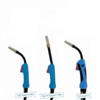 China TBI MIG MAG Welding Torch 350A Air Cooled Gas Cooled with ABB Robot Arm 45 Degree Angle for sale