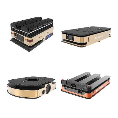 China Autonomous Mobile Robot AGV Pallet Handler 600kg Load 350mm Height 305mm Lift for sale