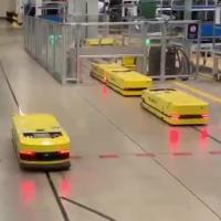 China Jaten Robot MC500-31 Magnetic Navigation AGV Towing Robot 500 kg for Automotive Electronics for sale