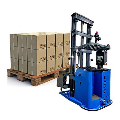 China JATON Robot LN1500-MC1555-NDC 1.5 Ton Laser Navigation Stacker Forklift with 1.2m Turning Radius for sale