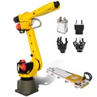 China FANUC Industrial Payload 35kg Robotic Arm Machine Loading And Unloading Workstation With Gripper And Guide Rail for sale