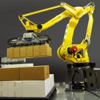 China Fanuc M-410iC/185 Food Grade Palletizing Robot 185 kg Payload 3143 mm Reach for sale