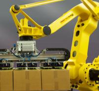 China Fanuc M-410iC/185 Food Grade Palletizing Robot 185 kg Payload 3143 mm Reach for sale
