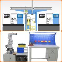 China 6-Axis CNC Machine Tending Robot Workstation 900mm Reach 220V Automatic Loading Unloading for sale