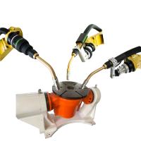 China Alphatex Water-Cooled MIG Welding Torch 500A 100% Duty Cycle for Robot Cells for sale