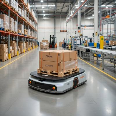 China KUKA KMP 1500i Heavy Duty AGV Mobile Robot 1500 kg Payload Laser Navigation Industrial Handling Platform for sale