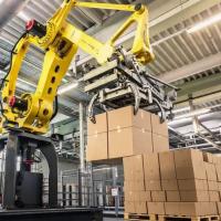 China Fanuc 410ic/110 410ic/185 410ic/315 410ic/500 Automatic 4 Axis Food Box Handling Palletizing Robot for sale