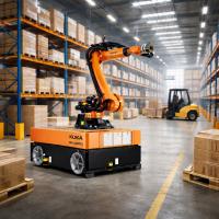 China KUKA AGV Mobile Industrial Robot 1500kg Payload Laser Navigation SLAM Autonomous Guided Vehicle for sale