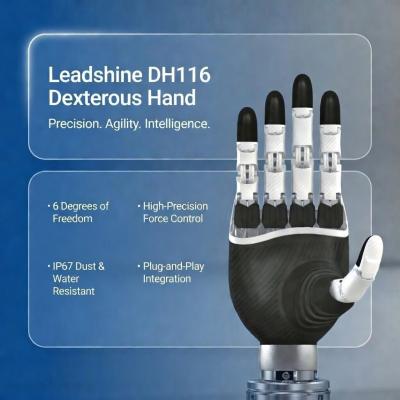 China Leadshine DH116 DH2015 Dexterous Robotic Hand 5 Finger Intelligent Bionic Humanoid Robot Hand for sale