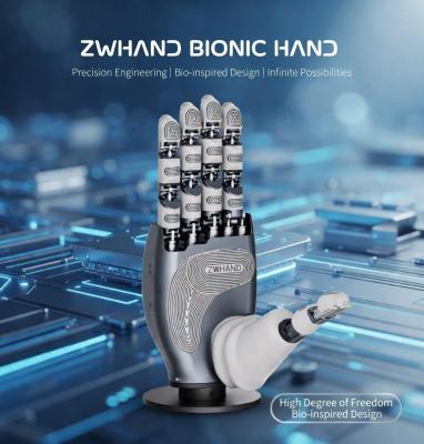 China ZWHAND Dexterous Robotic Hand 5 Finger Tendon Driven Robot Gripper 6-8 DOF Force Sensing for sale