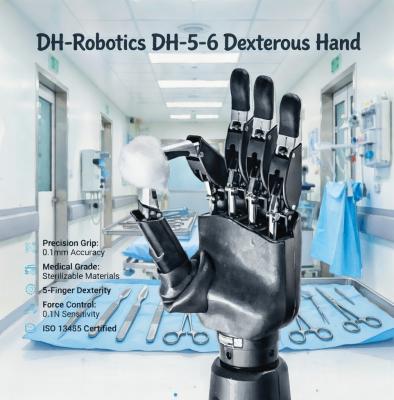 China Five Finger Robot Gripper DH-Robotics DH-5-6 Multi Finger Robotic AI Robot Hand for sale