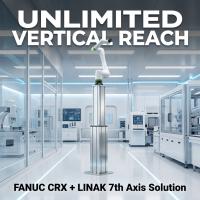 China FANUC CRX Collaborative Robot LINAK DL Lifting Column Adjustable Workstation 500mm Stroke 100kg Load for sale