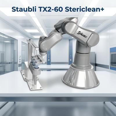 China Staubli TX2-60 Stericlean+ 6 Axis Cleanroom Robot 4.5kg Payload 670mm Reach ISO 5 for sale