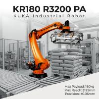 China KUKA KR180 R3200 PA 5-Axis Palletizing Robot 180kg Payload 3195mm Reach KRC4/KRC5 for sale