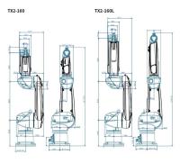 China Staubli TX2-160 6 Axis Industrial Robot Arm 40kg Payload High Precision for Machine Tending Handling for sale
