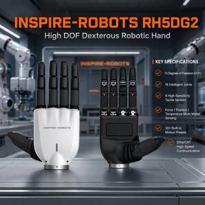China High DOF Inspire-Robots RH5DG2 Dexterous Hand Humanoid Robot Hand Multi Finger Collaborative Robotic Hand for sale