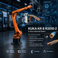 China KUKA KR 8 R2010-2 KR CYBERTECH Series Payload 8kg Reach 2013mm 6 Axis Industrial Robot TBi RM2 Robot Welding Torches for sale