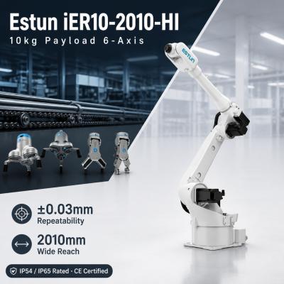 China Estun iER10‑2010‑HI 10kg Payload 6‑Axis Hollow Wrist Robot Arm For Automated Manufacturing Welding Handling for sale