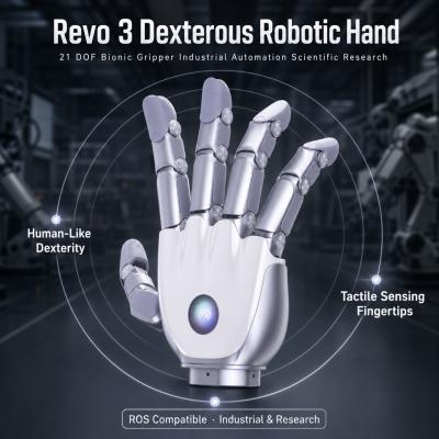 China Revo 3 Dexterous Robotic Hand 21 DOF Bionic Gripper Industrial Automation Scientific Research for sale
