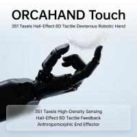 China ORCAHAND Touch Dexterous Robotic Hand 351 Taxels Hall Effect 6D Tactile Feedback Bionic Robot Gripper for sale