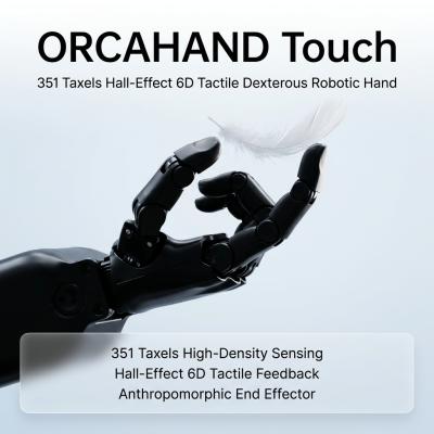 China ORCAHAND Touch Dexterous Robotic Hand 351 Taxels Hall Effect 6D Tactile Feedback Bionic Robot Gripper for sale
